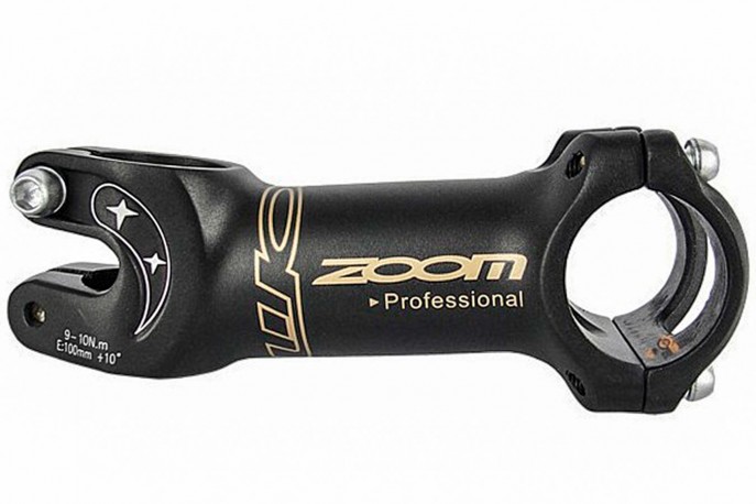 Suporte Guidão AHS Alumínio 31.8mmX100 Preto D261N - Zoom